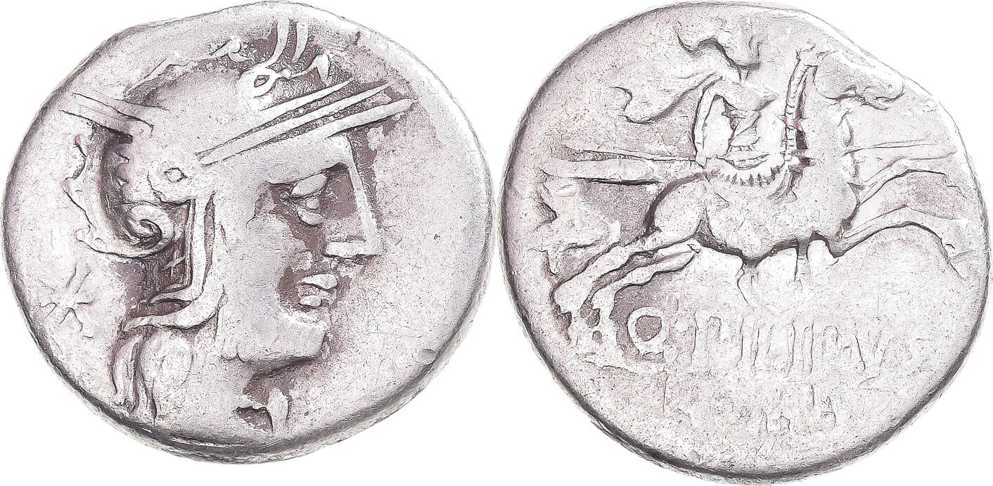 Denarius 129 BC Rome Coin, Marcia, Rome, Silver, Crawford:259/1 VF(20 ...