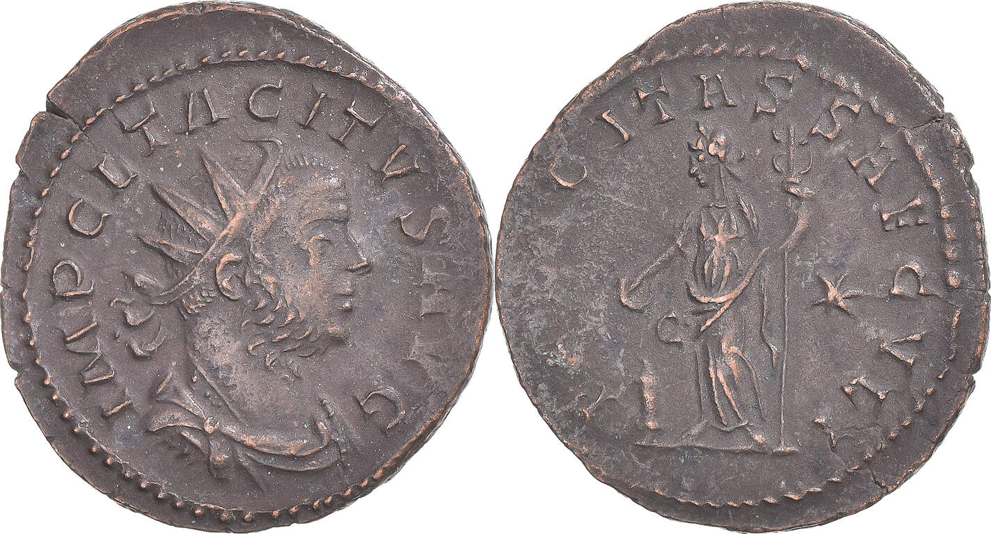 Antoninianus 275-276 Gaul or Italy Coin, Tacitus, Gaul or Italy, Billon ...