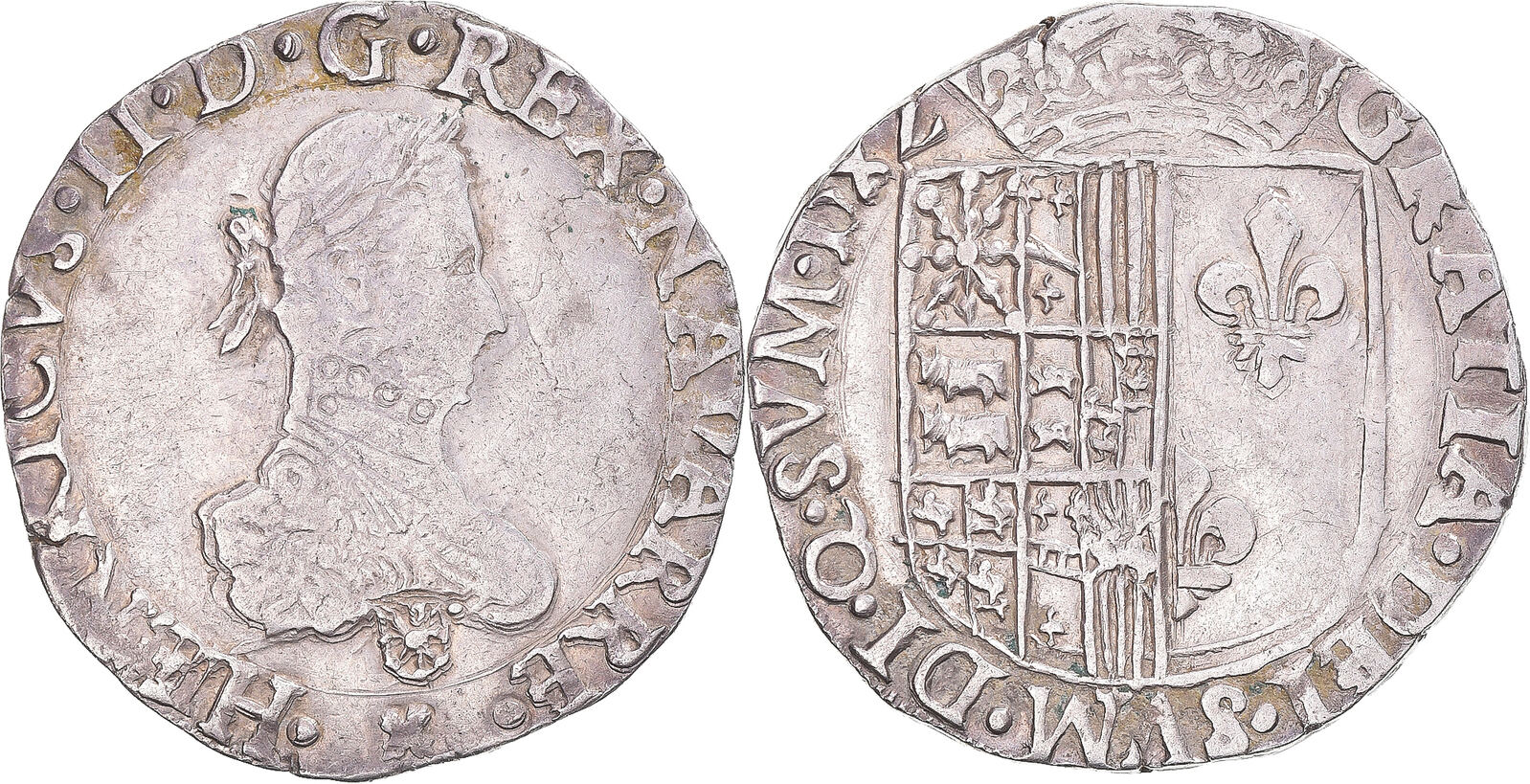 France Franc 1582 Saint-Palais Coin, Henri III (Henri II de Béarn ...