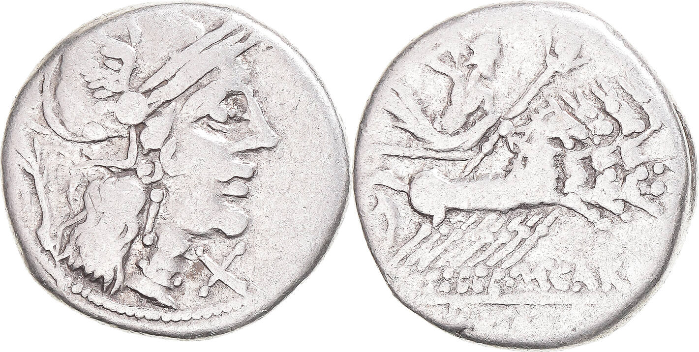 Denarius 122 BC Rome Coin, Papiria, Rome, Silver, Crawford:276/1 VF(30 ...