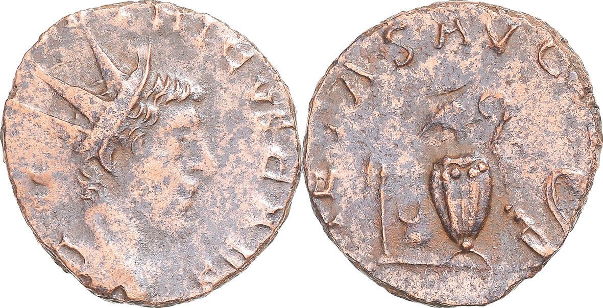 Antoninianus 271-274 Gaul Coin, Tetricus II, Gaul, Billon, RIC:258 VF ...
