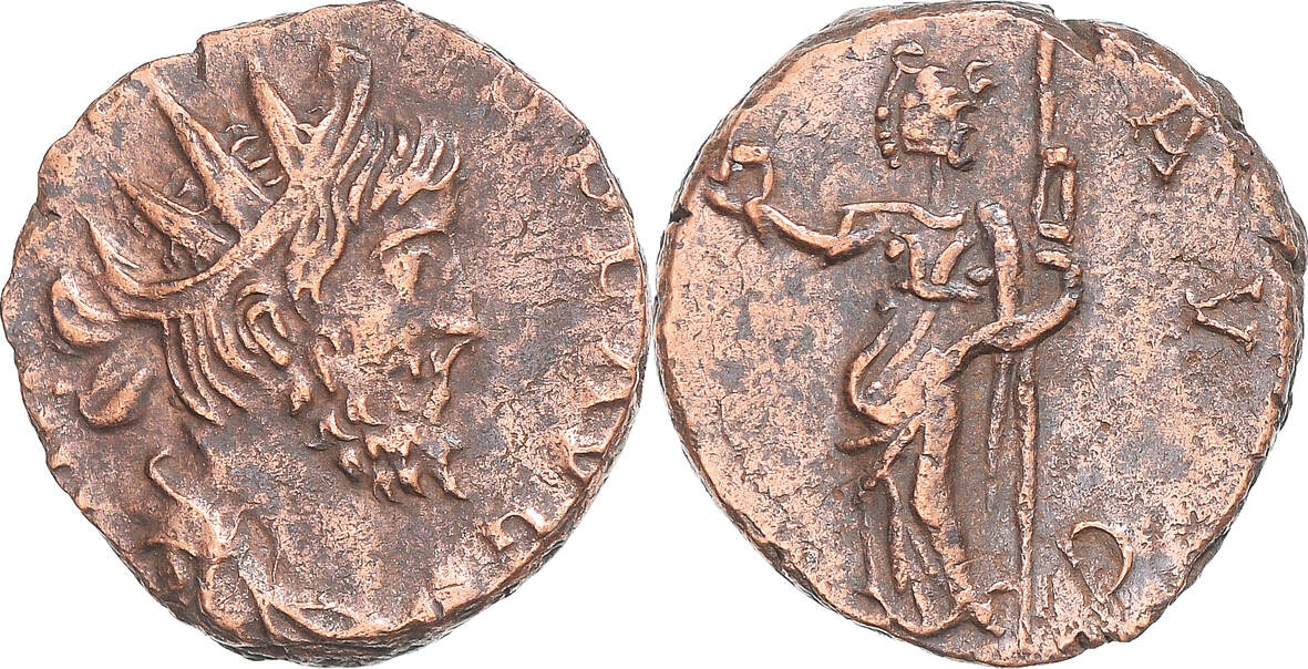 Antoninianus 271-274 Cologne Coin, Tetricus I, Cologne, Billon, RIC:100 ...