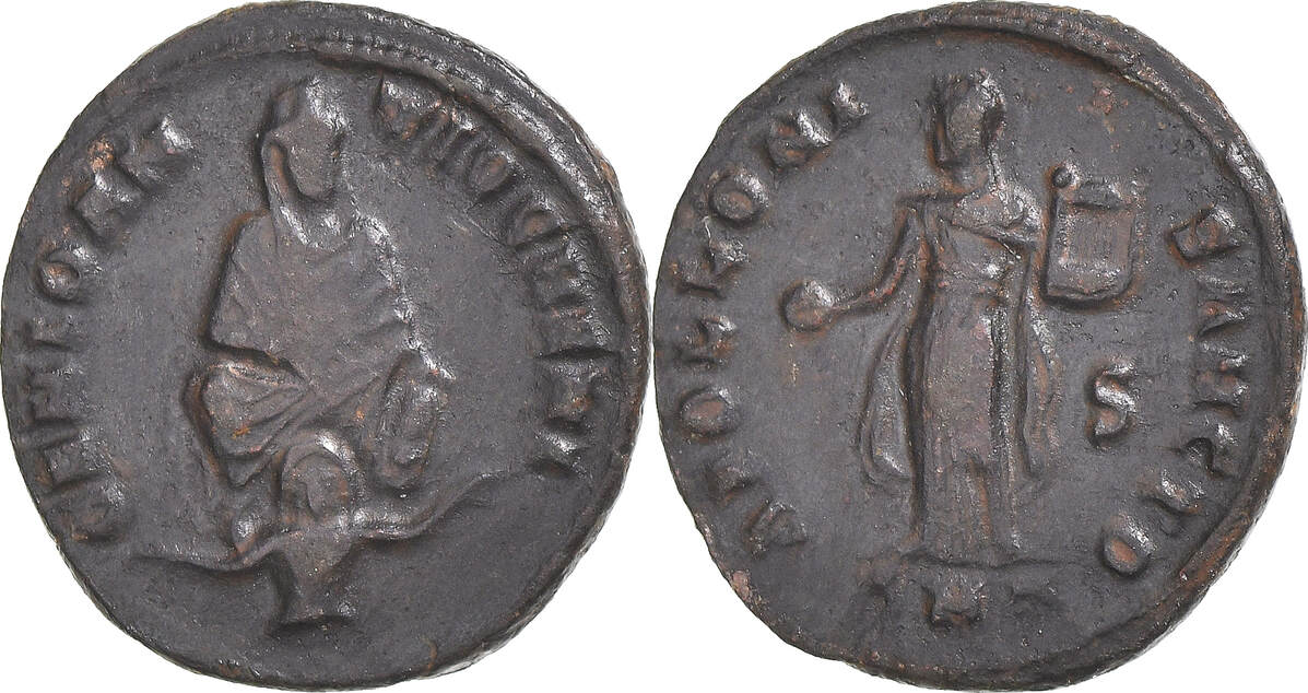 1/2 nummus 310-313 Coin, Maximinus II, Bronze VF(30-35) | MA-Shops