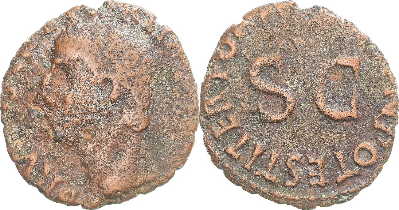 As 22-23 Rome Coin, Drusus, Rome, Bronze, RIC:45 VG(8-10) | MA-Shops