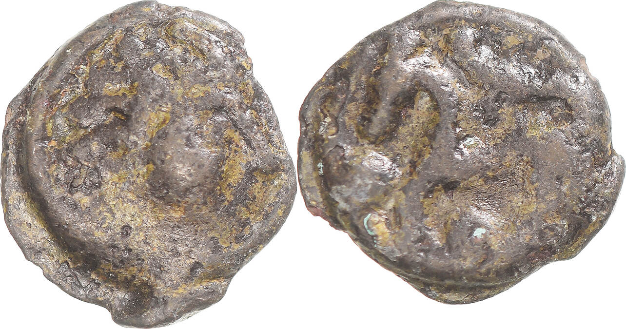 Potin au cheval 1st century BC Coin, Senones, Bronze, Latour:7417 VF(30 ...