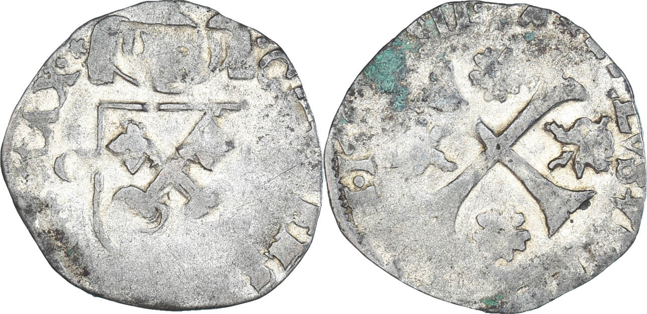 ITALIAN STATES Douzain 1592-1605 Avignon Coin, Clément VIII, Avignon F ...