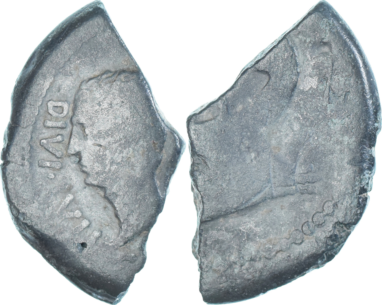 1/2 Dupondius 36 BC Vienna Coin, Octavian & Divus Julius Caesar, Vienna ...