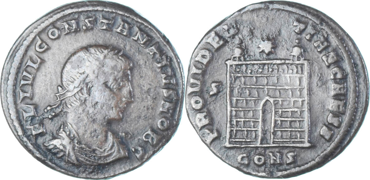 Follis 327-328 Constantinople Coin, Constantius II, Constantinople ...