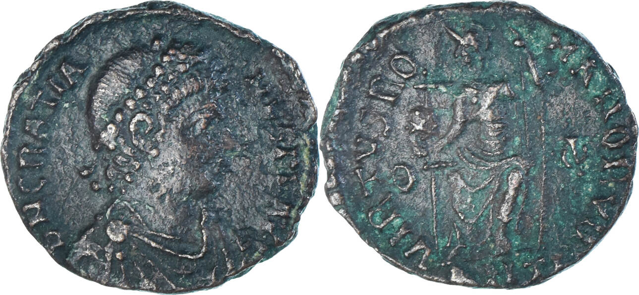 Follis 378-383 Antioch Coin, Gratian, Antioch, Bronze, RIC:50A EF(40-45 ...