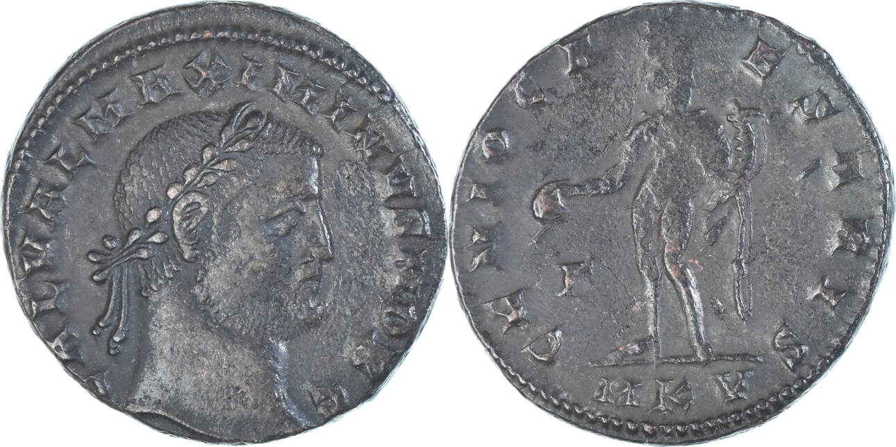 Follis 308-309 Cyzicus Coin, Maximinus II, Cyzicus, Bronze, RIC:43 AU ...