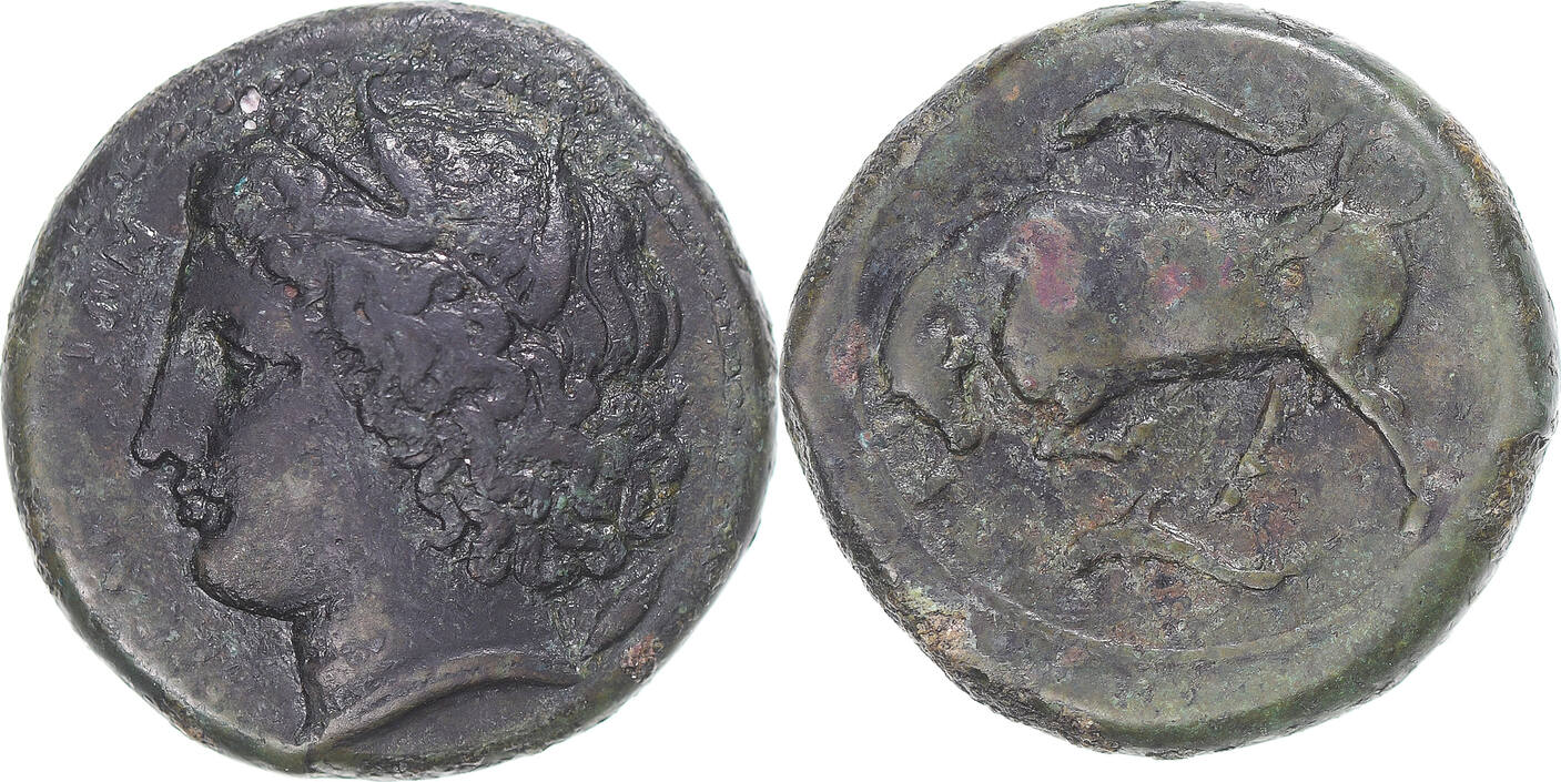 Hemilitron 317-310 BC Syracuse Coin, Sicily, Agathokles, Syracuse ...