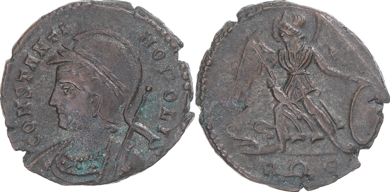 Follis 333-335 Rome Coin, Constantinople, City Commemoratives, Rome EF ...