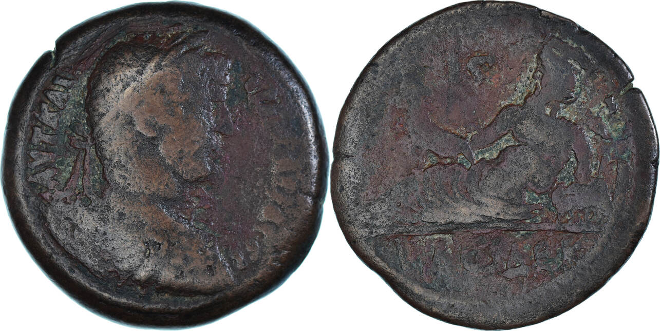 Drachm 127-128 Alexandria Coin, Hadrian, Alexandria, Bronze, RPC:III ...