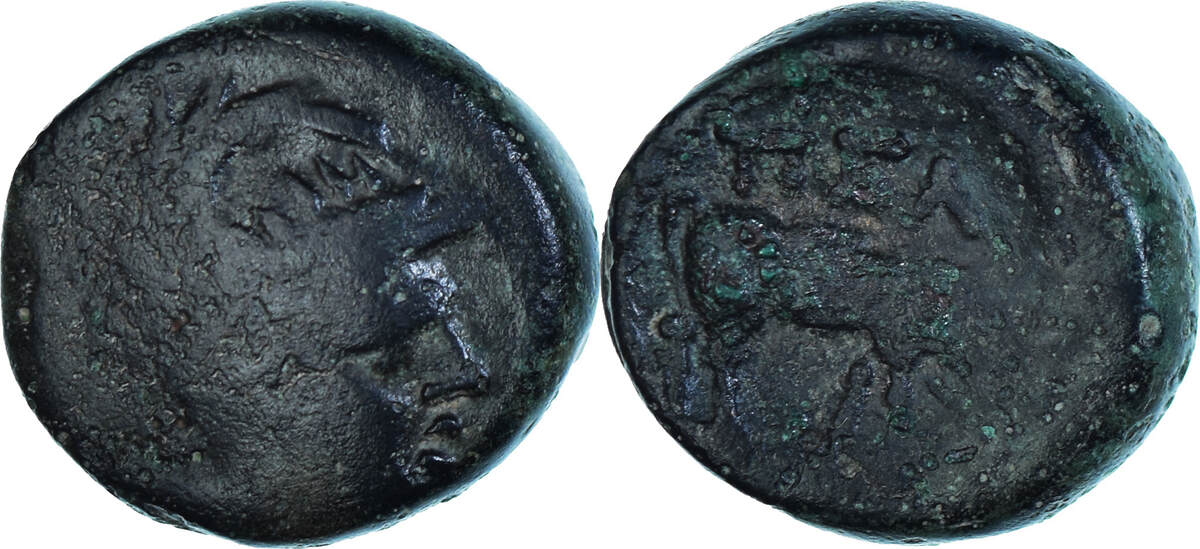Æ After 148 BC Pella Coin, Macedonia, Pella, Bronze VF(30-35) | MA-Shops