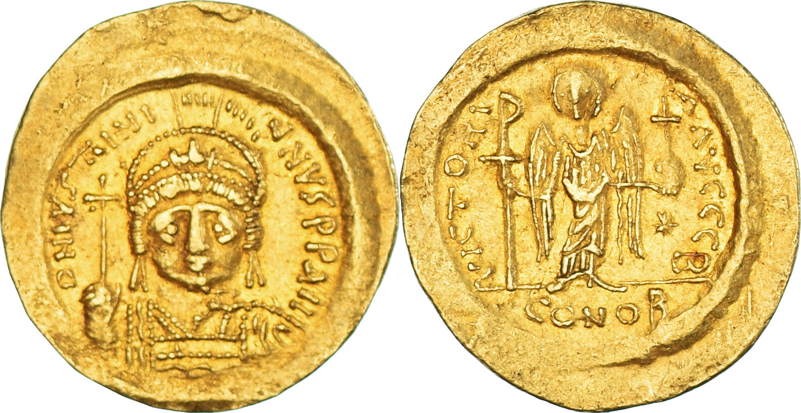 Solidus 527-565 Constantinople Coin, Justinian I, Constantinople, Gold ...