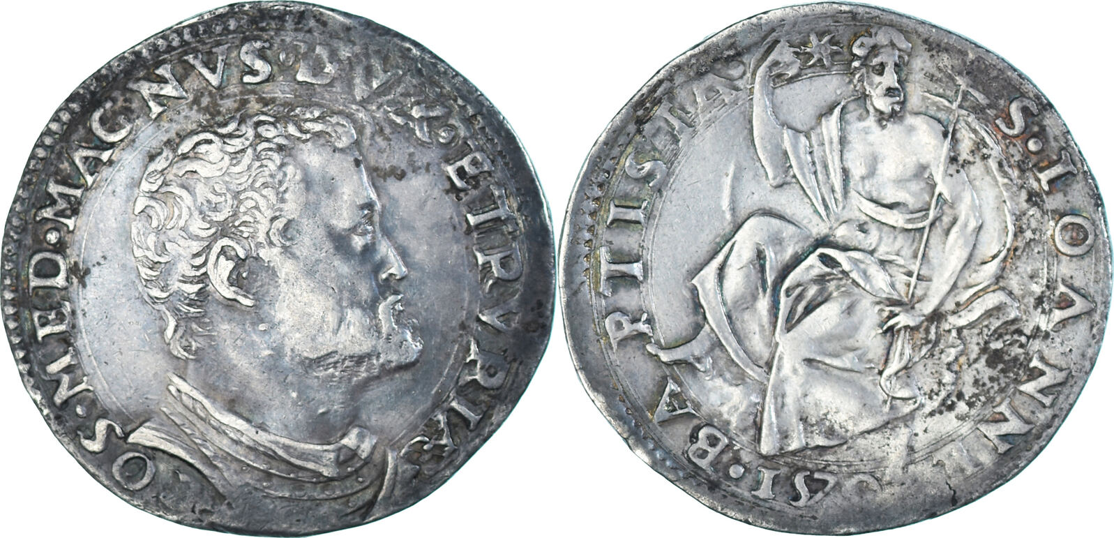 Italy Teston 1570 Florence Coin, Cosimo I Medici, Florence, Rare ...