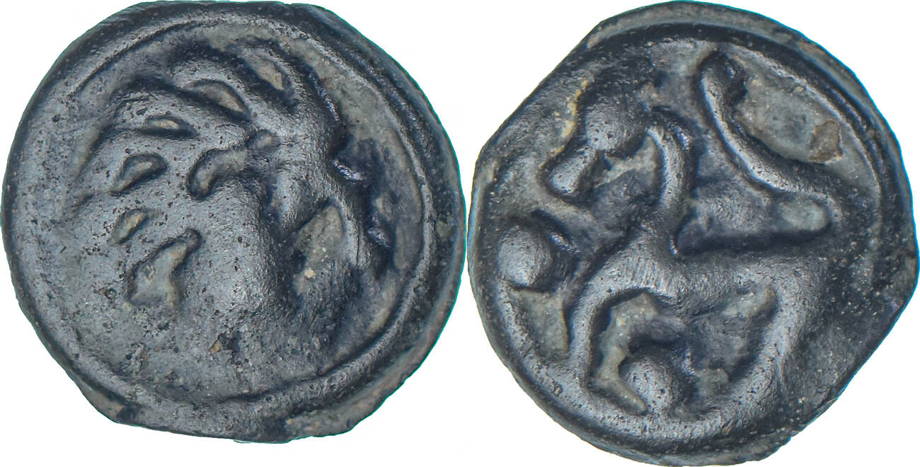 potin à la tête d’indien 1st century BC Coin, Senones, Bronze VF(30-35 ...