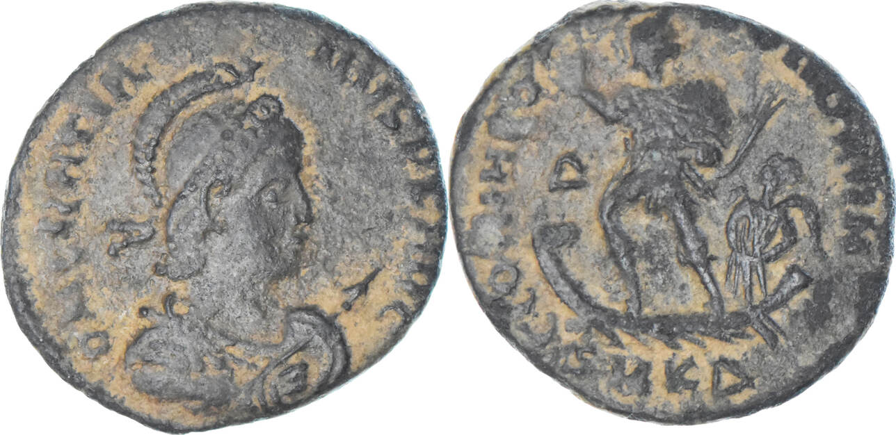 Follis 378-383 Cyzicus Coin, Gratian, Cyzicus, Bronze, RIC:14a EF(40-45 ...