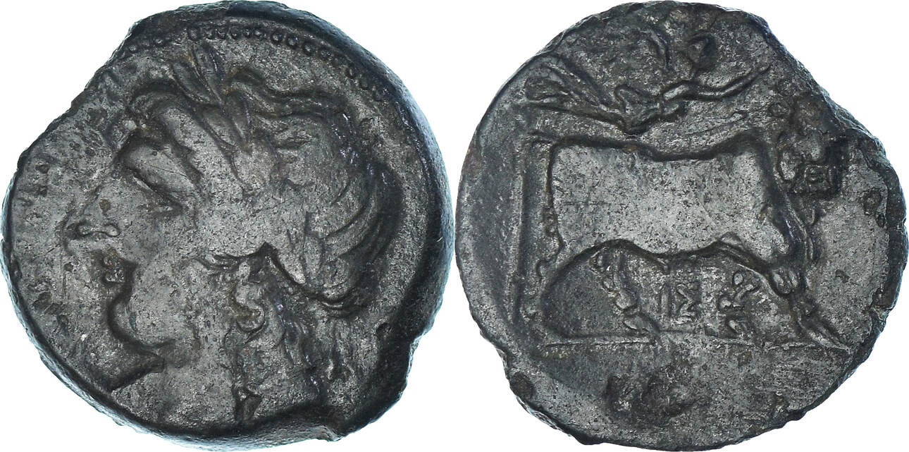 Æ ca. 275-250 BC Neapolis Coin, Campania, Neapolis, Bronze, HGC:1-474 ...