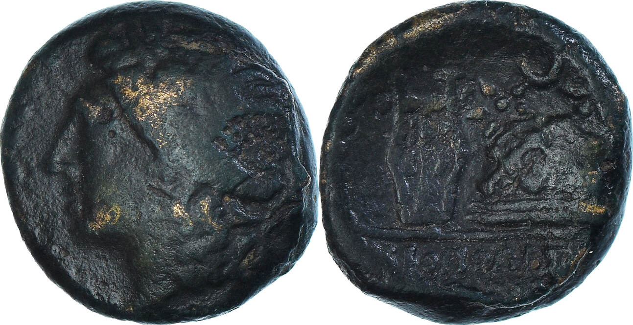 Æ ca. 250-225 BC Neapolis Coin, Campania, Neapolis, Bronze, HGC:1-475 ...