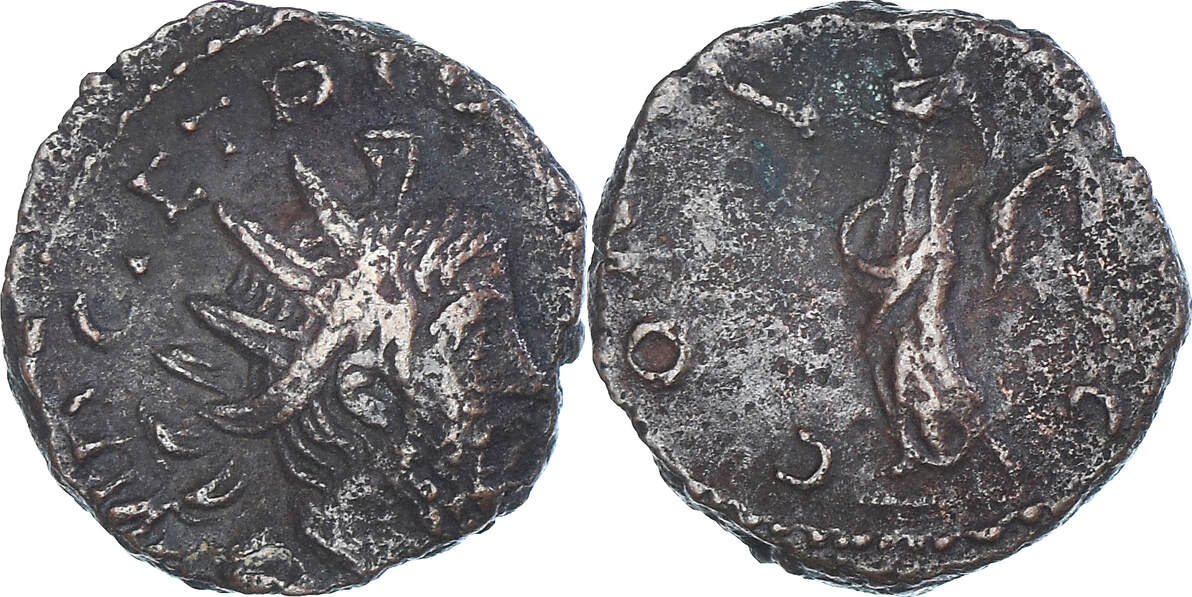 Antoninianus 271-274 Gaul Coin, Tetricus I, Gaul, Billon, RIC:56 VF(30 ...