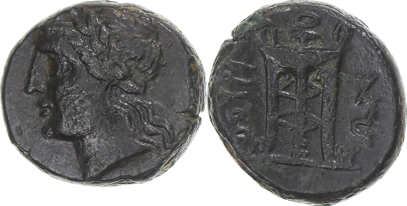 Æ ca. 280-270 BC Thourioi Coin, Lucania, Thourioi, Bronze, HN Italy ...
