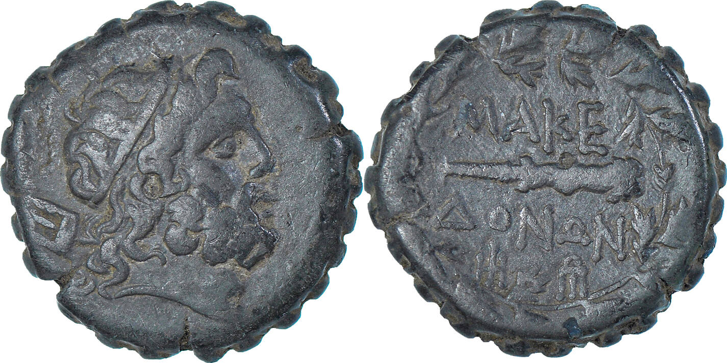 Serrate Æ 196-179 BC Uncertain Mint Coin, Kingdom of Macedonia, Philip ...