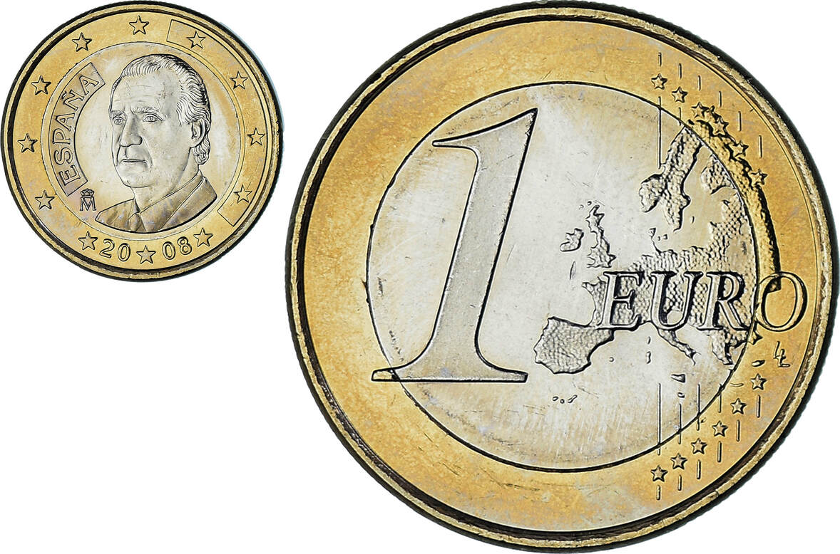 Spain Euro 2008 (m) Madrid, Bi-Metallic, KM:1073 MS(63) | MA-Shops