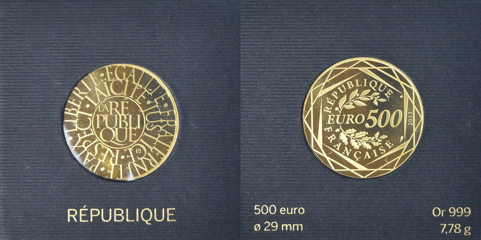 France 500 Euro 2013 Paris Monnaie de Paris, Paris, La République .BE ...