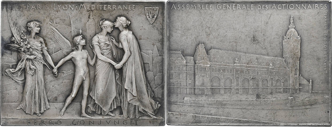 France Medaille Assemblée Générale du Paris-Lyon-Méditerranée, Silver ...