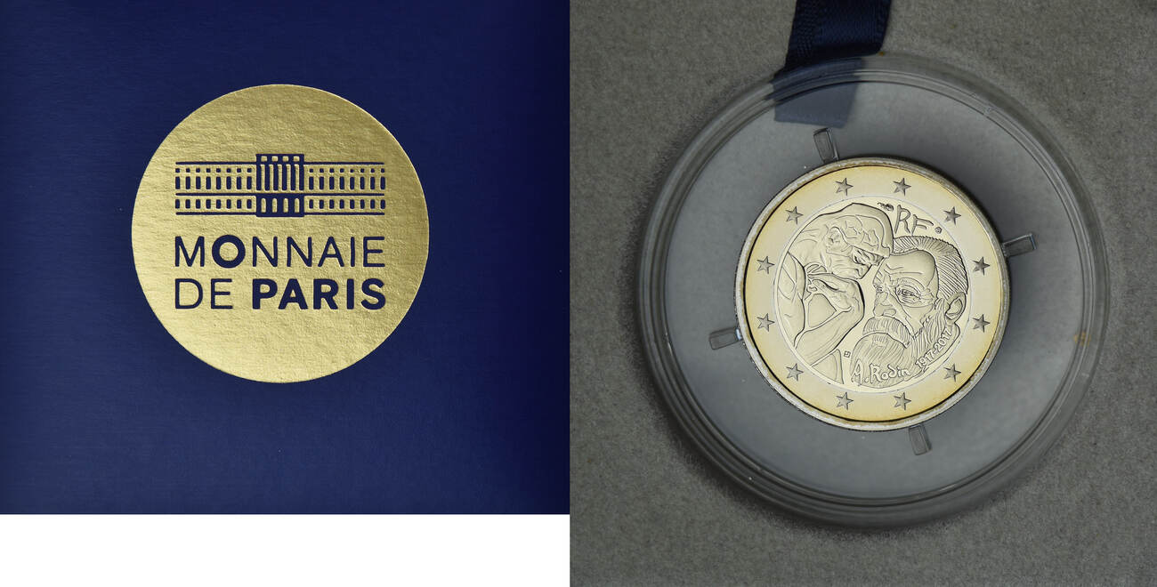 France 2 Euro 2017 Monnaie de Paris Auguste Rodin, Monnaie de Paris ...