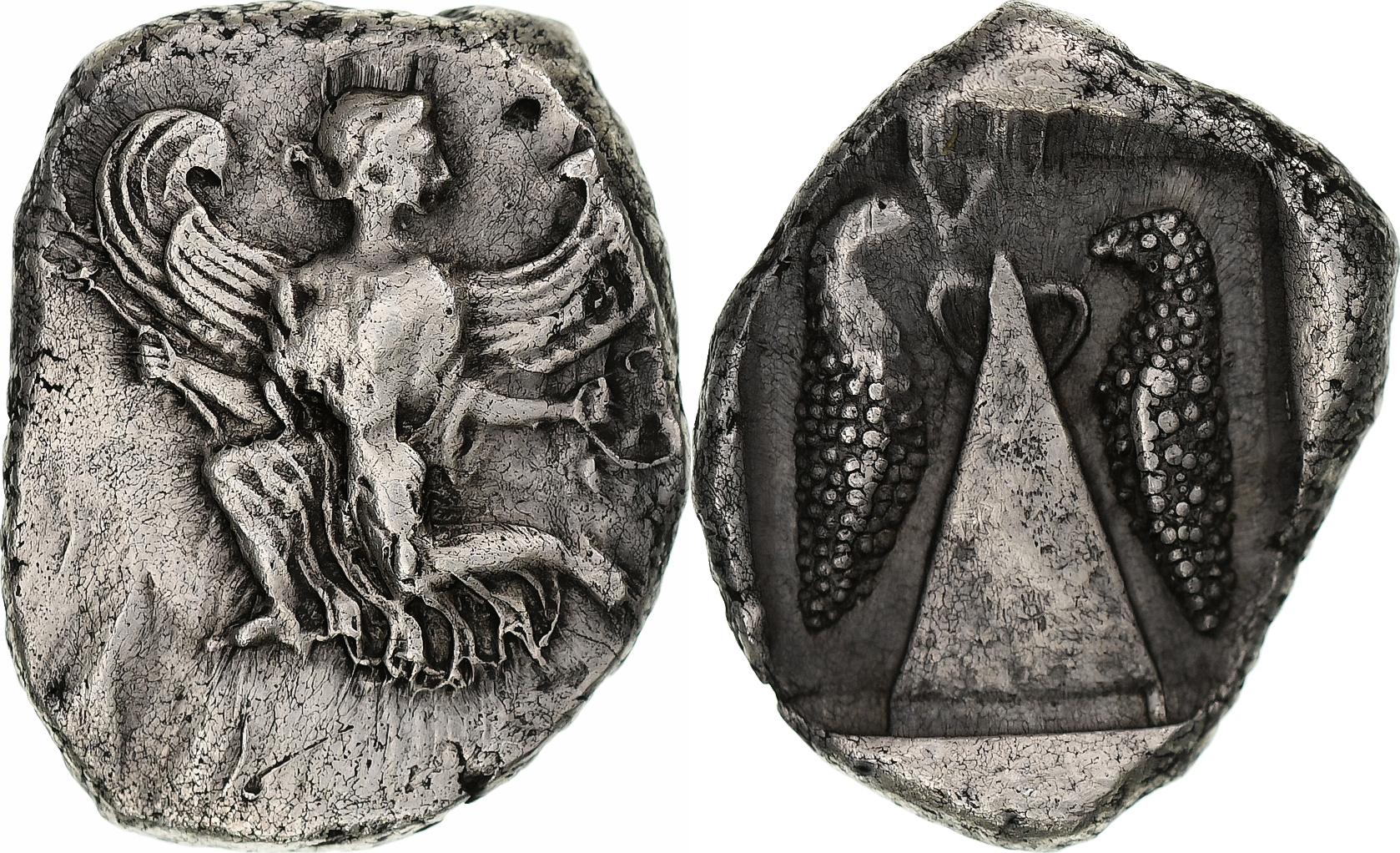 Stater ca. 430-410 BC Kaunos Caria, Kaunos, Silver, SNG-Kayhan:791 EF ...