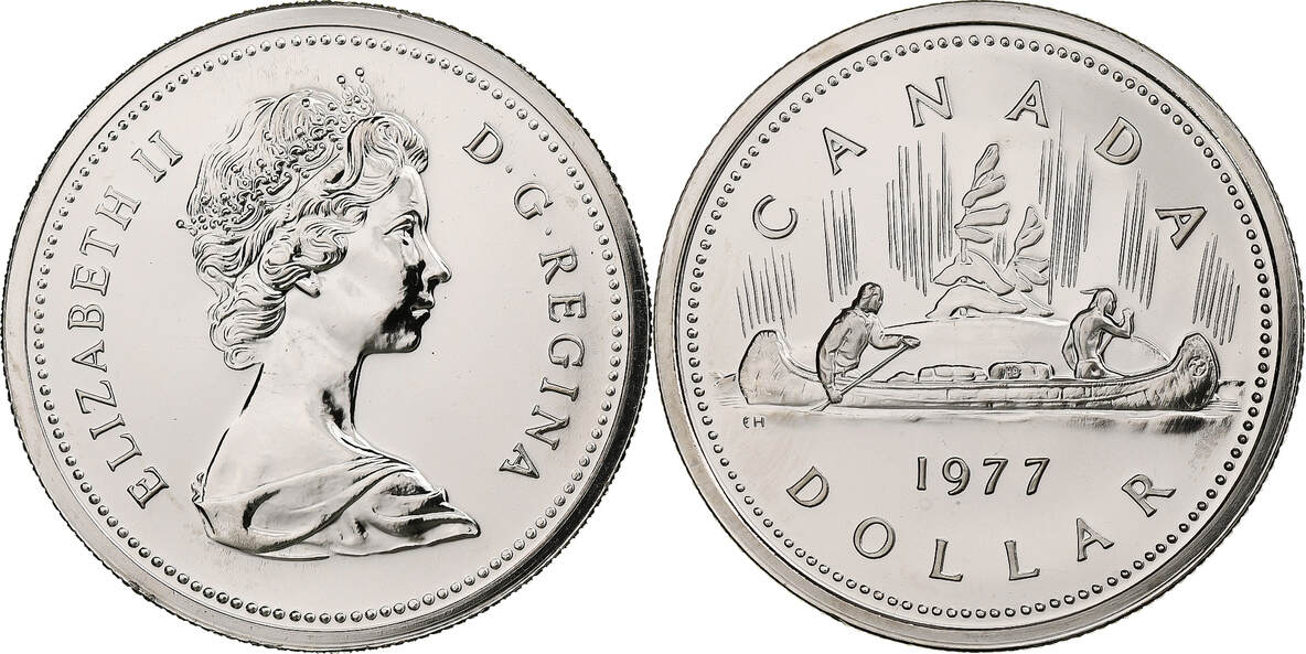 Canada Dollar 1977 Ottawa Elizabeth II, Ottawa, Proof, Nickel, KM:117 ...