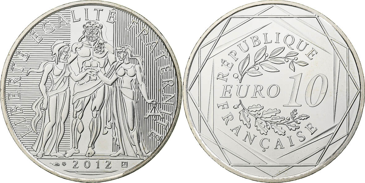 France 10 Euro 2012 MDP Hercule, MDP, Silver MS(64) | MA-Shops