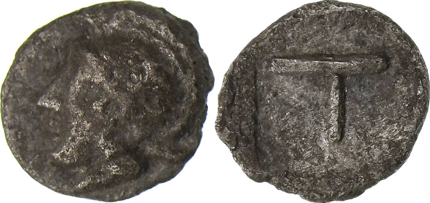 Tetartemorion ca. 423-400 BC Tegea Arkadia, Tegea, Silver, HGC:5-1054 ...