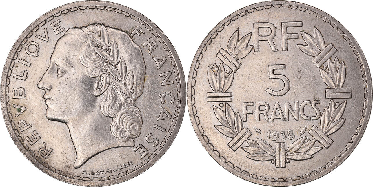 France 5 Francs 1938 Coin | MA-Shops