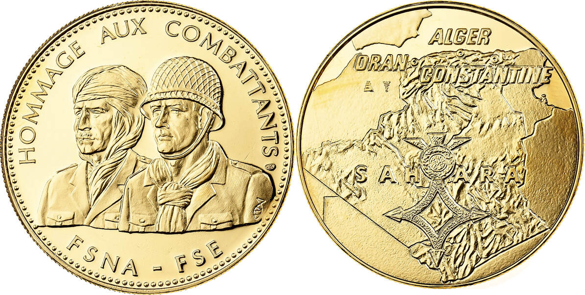 France Medal Guerre d'Algérie, Hommage aux Combattants, FSNA-FSE MS(65 ...