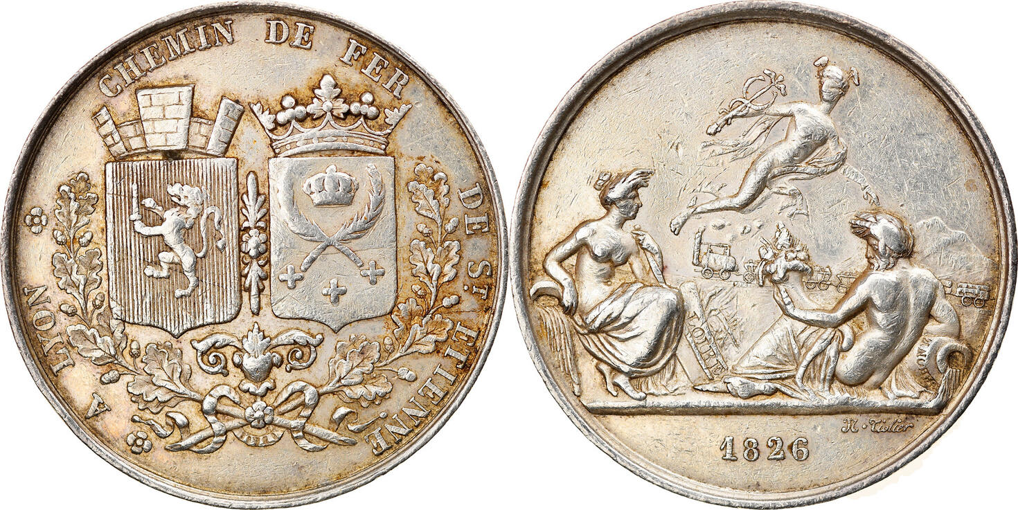 France Token 1826 Railway, Chemin de Fer de Saint-Etienne à Lyon ...