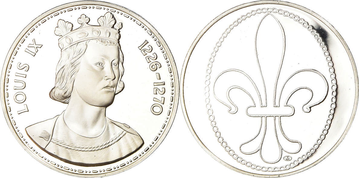 France Medal Louis IX 1226-1270, History, Silver MS(65-70) | MA-Shops