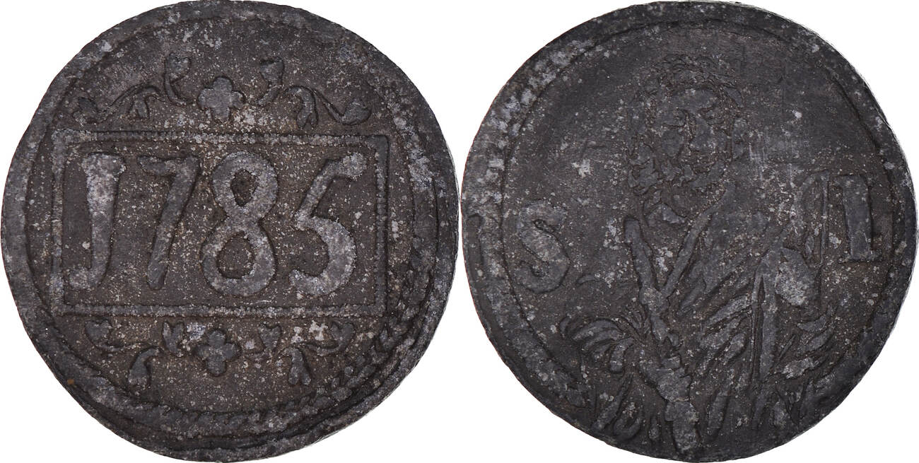 Netherlands Token 1785 Liège, Chapitre de Saint-Jacques, Lead VF(30-35 ...