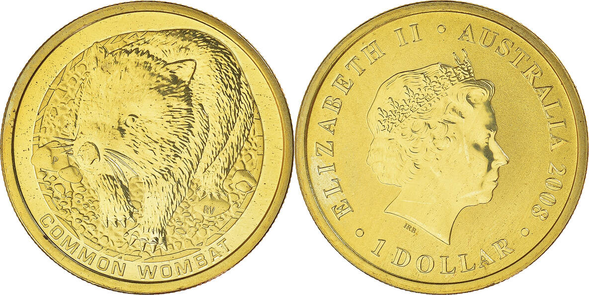 Australia Dollar 2008 P Coin, Elizabeth II, Perth, Aluminum-Bronze MS ...