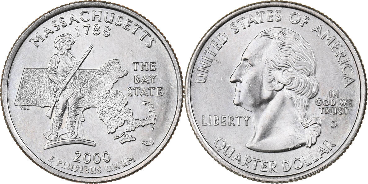 United States Quarter 2000 D U.S. Mint, Copper-Nickel Clad Copper MS(65 ...