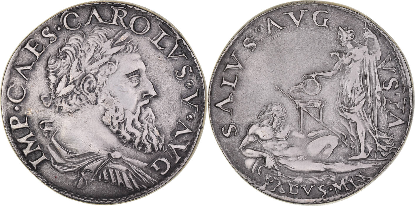 France Medal 1973 Reproduction, Teston Charles V, Duché de Milan MS(63 ...