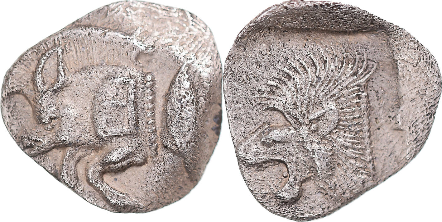 Obol ca. 450-400 BC Cyzicus Coin, Mysia, Kyzikos, Silver EF(40-45) | MA ...