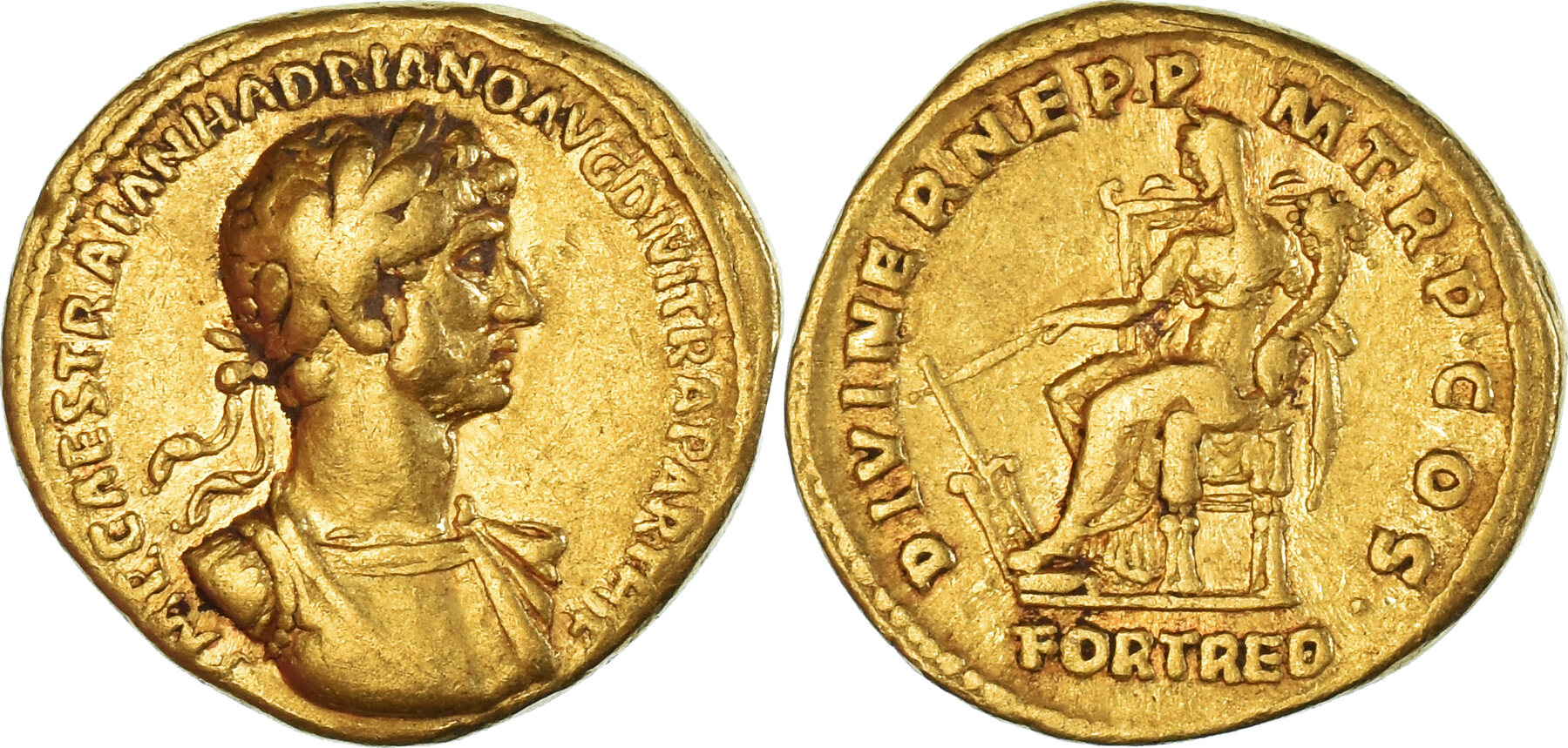 Aureus 117 Rome Hadrian, Rome, Gold, RIC:47 VF(30-35) | MA-Shops