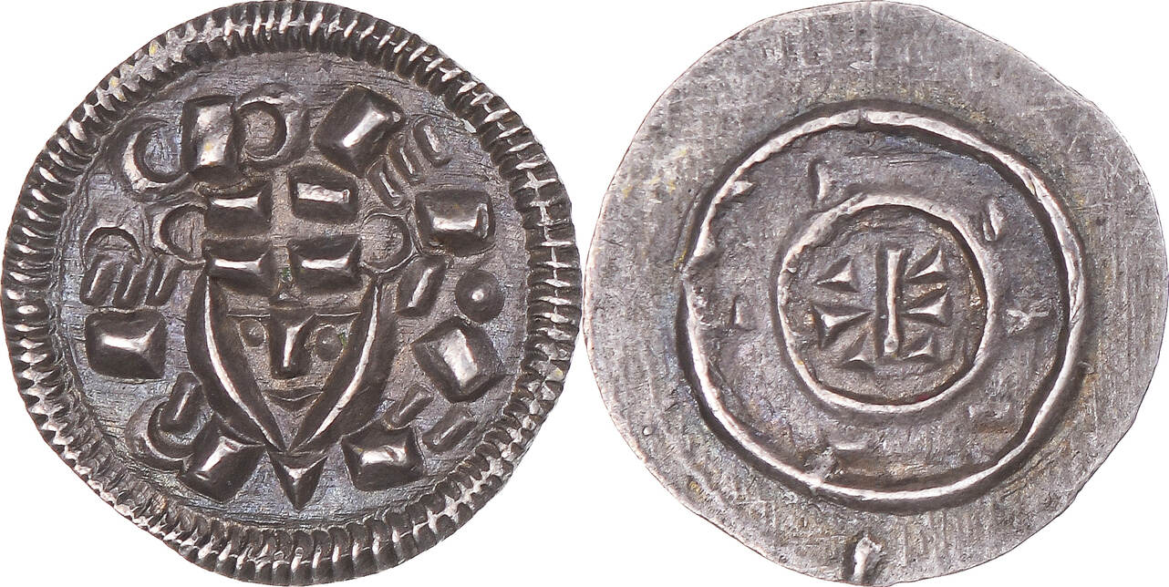 Hungary Denar 1131-1141 Coin, Bela II, Silver AU(50-53) | MA-Shops