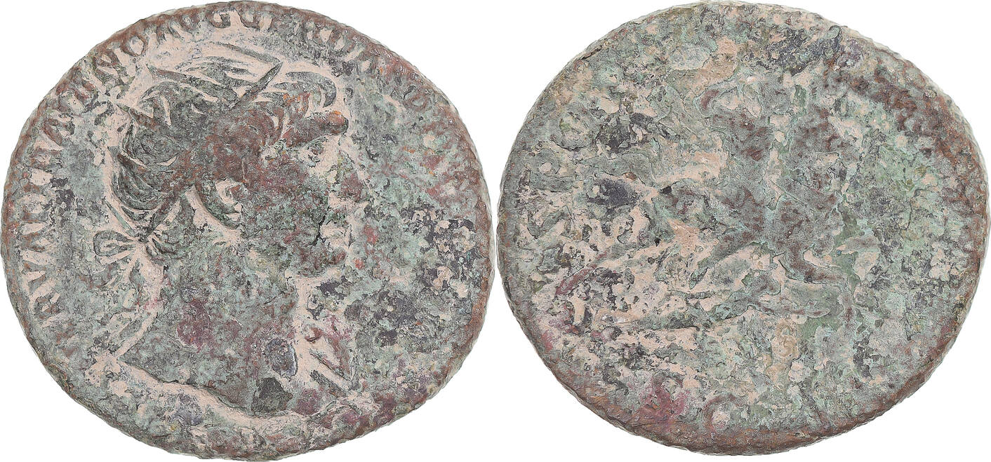 Dupondius 103-111 Rome Coin, Trajan, Rome, Bronze, RIC:545 VF(20-25 ...