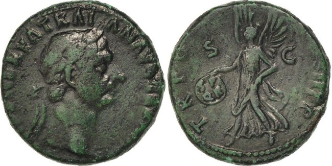 As Coin, Trajan, Roma, Bronze, RIC:395 EF(40-45) | MA-Shops