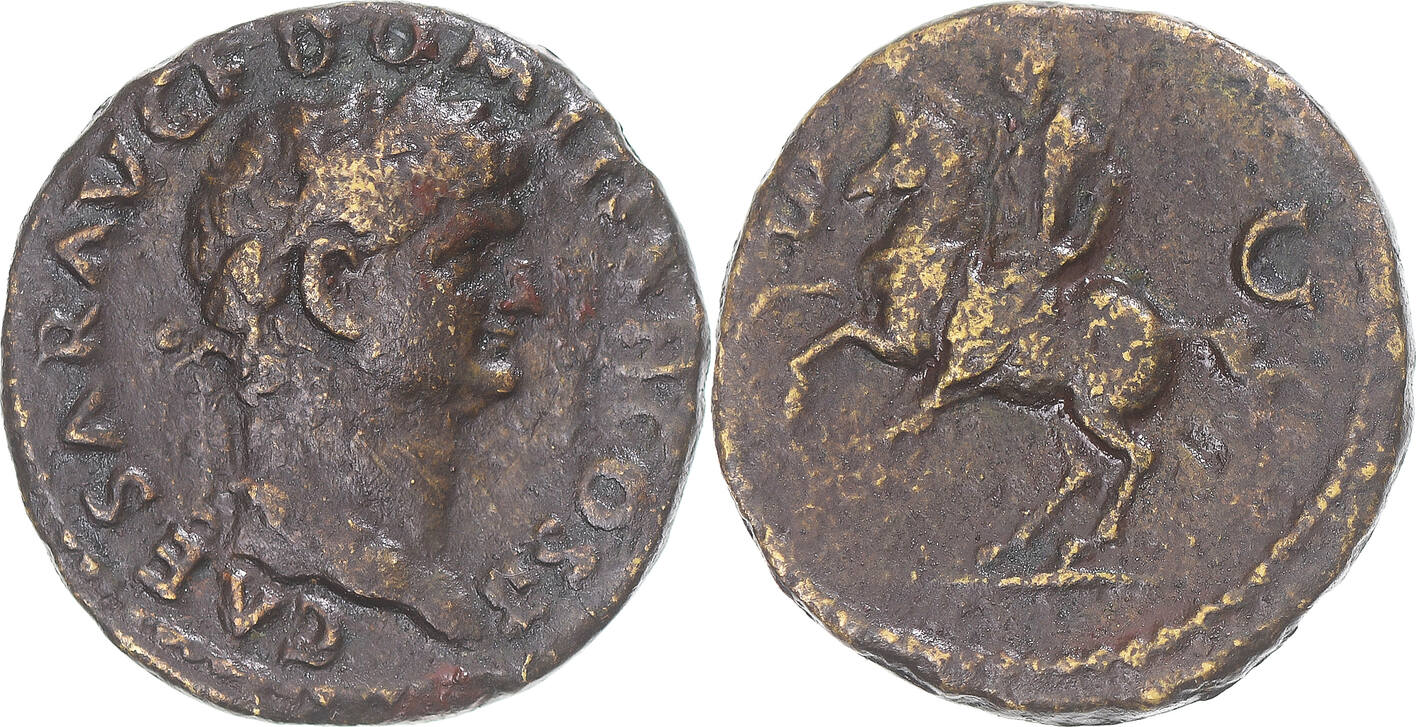 As 73 Rome Coin, Domitian, Rome, Bronze, RIC:672 VF(30-35) | MA-Shops