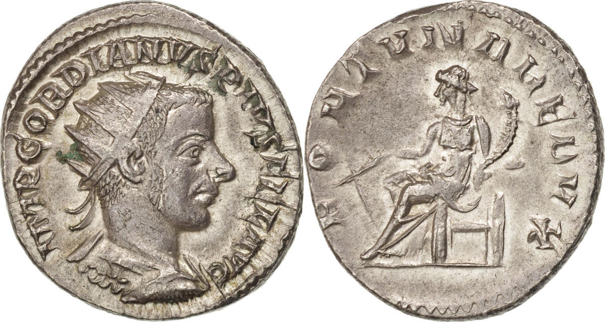 Antoninianus Coin, Gordian III, Antioch, Billon, RIC:210 AU(55-58) | MA ...